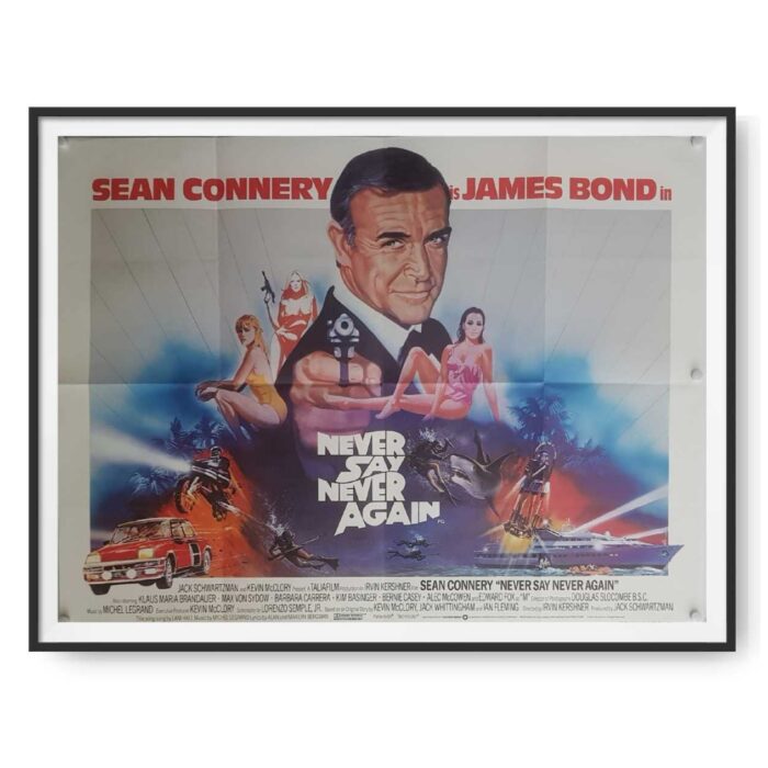 Never Say Never Again (1983) UK Quad Poster - Cinema Poster Gallery