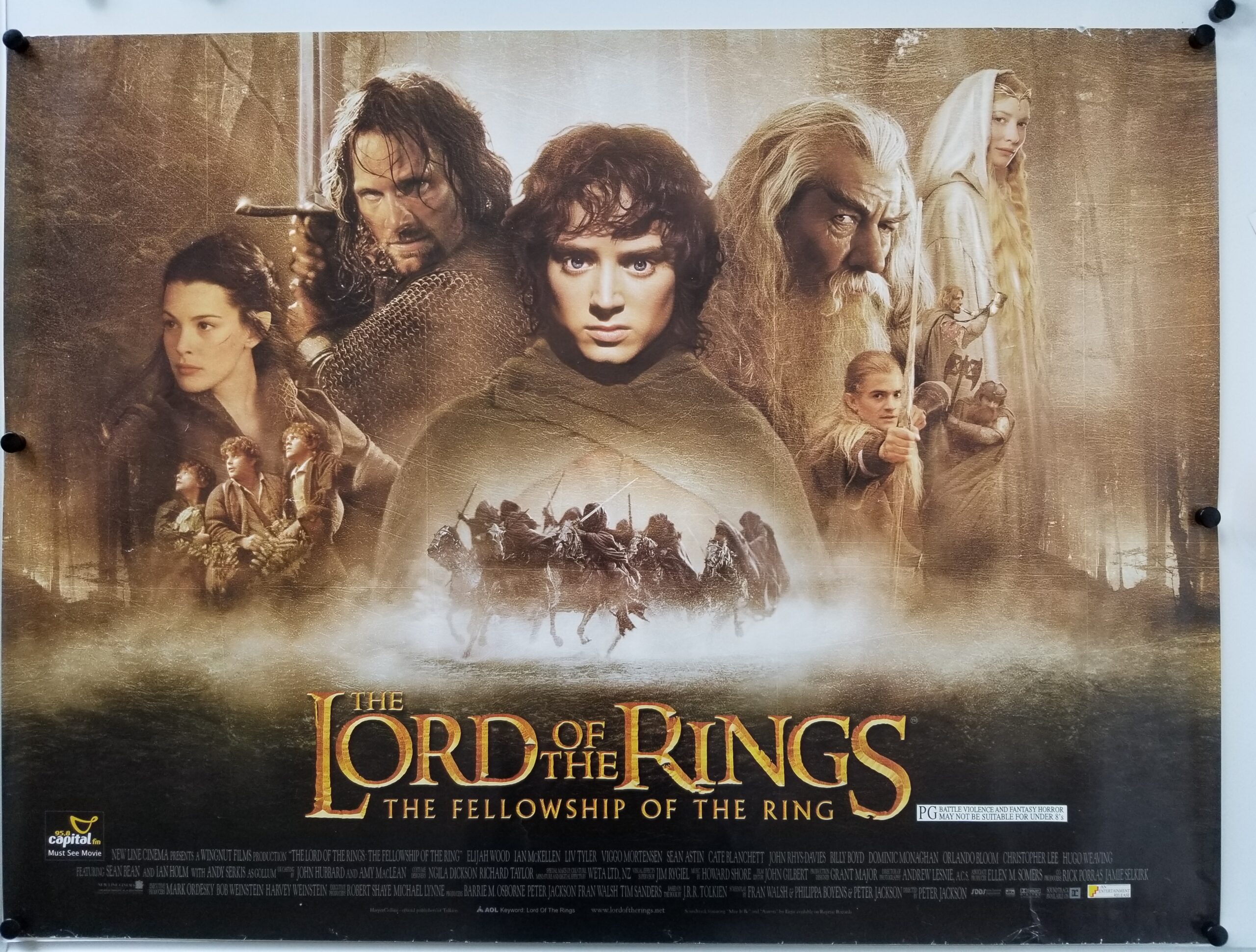The Lord of the Rings The Fellowship of the Ring (2001) Original UK ...