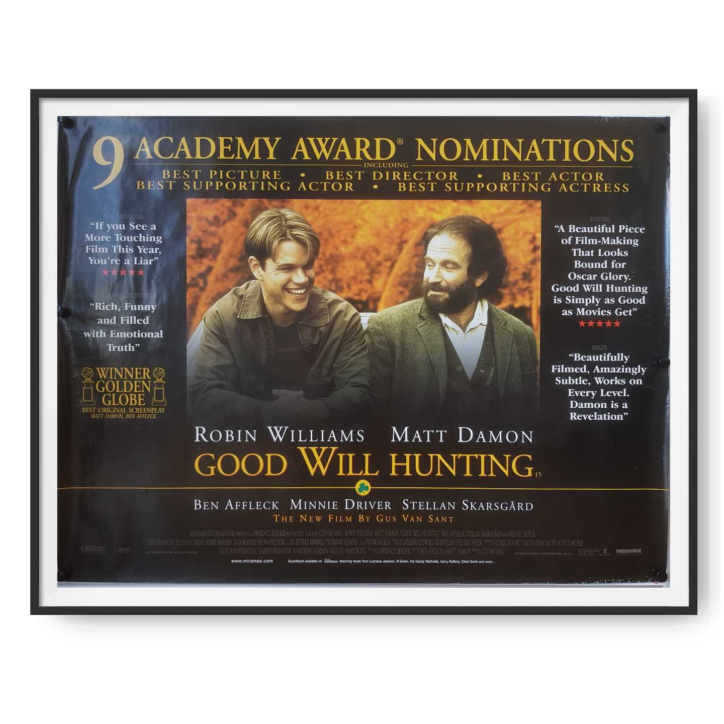 Good Will Hunting (1997) UK Quad Poster (sold) - Cinema Poster Gallery