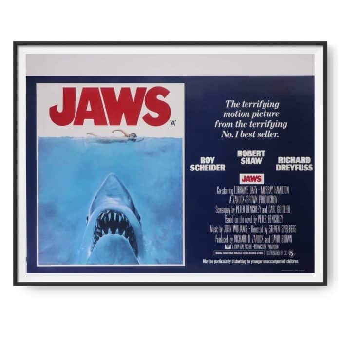 Jaws (1975) Original UK Quad Poster - Cinema Poster Gallery