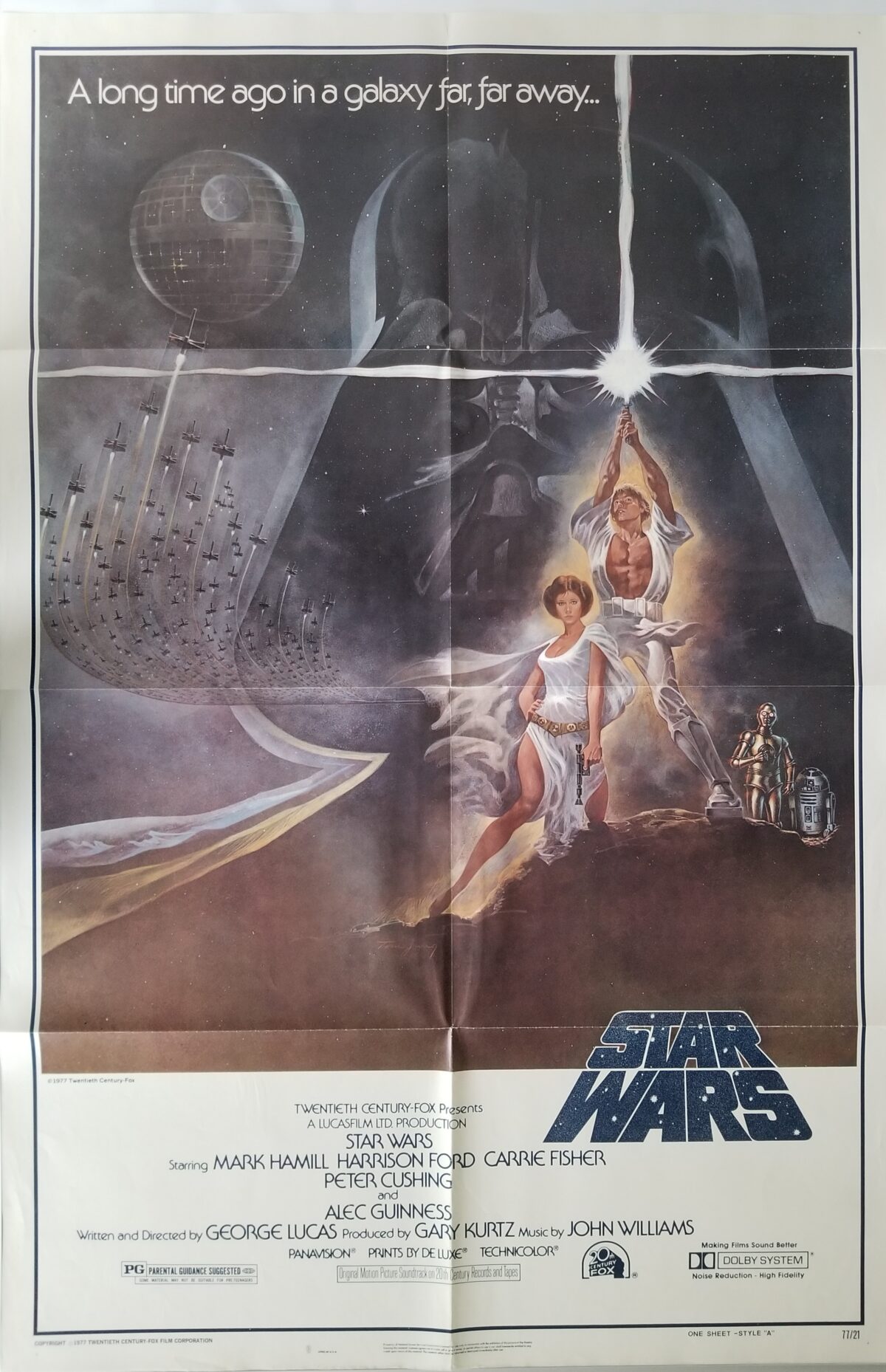Star Wars (1977) Original Style A US One Sheet Poster - Cinema Poster ...