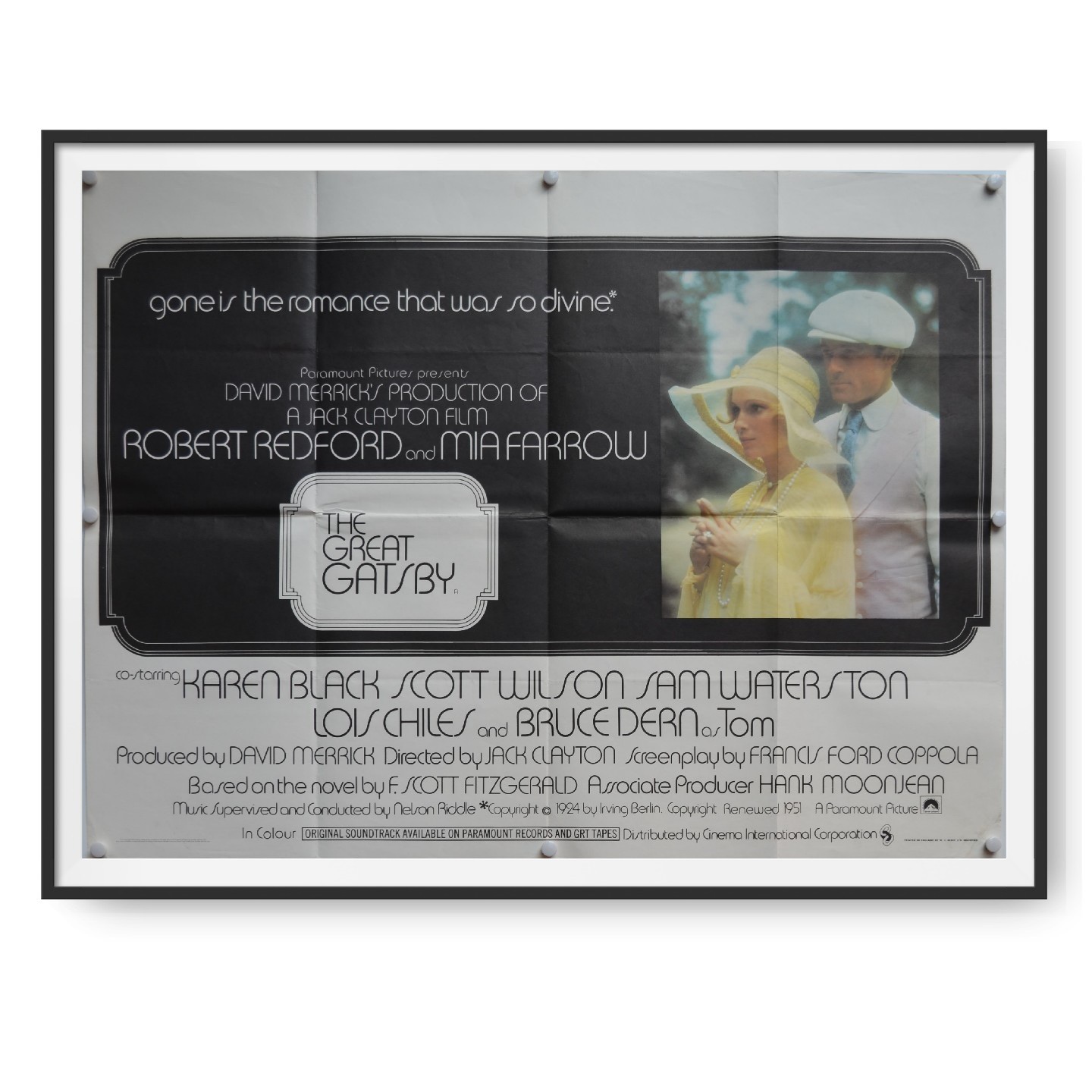 The Great Gatsby Poster 1974