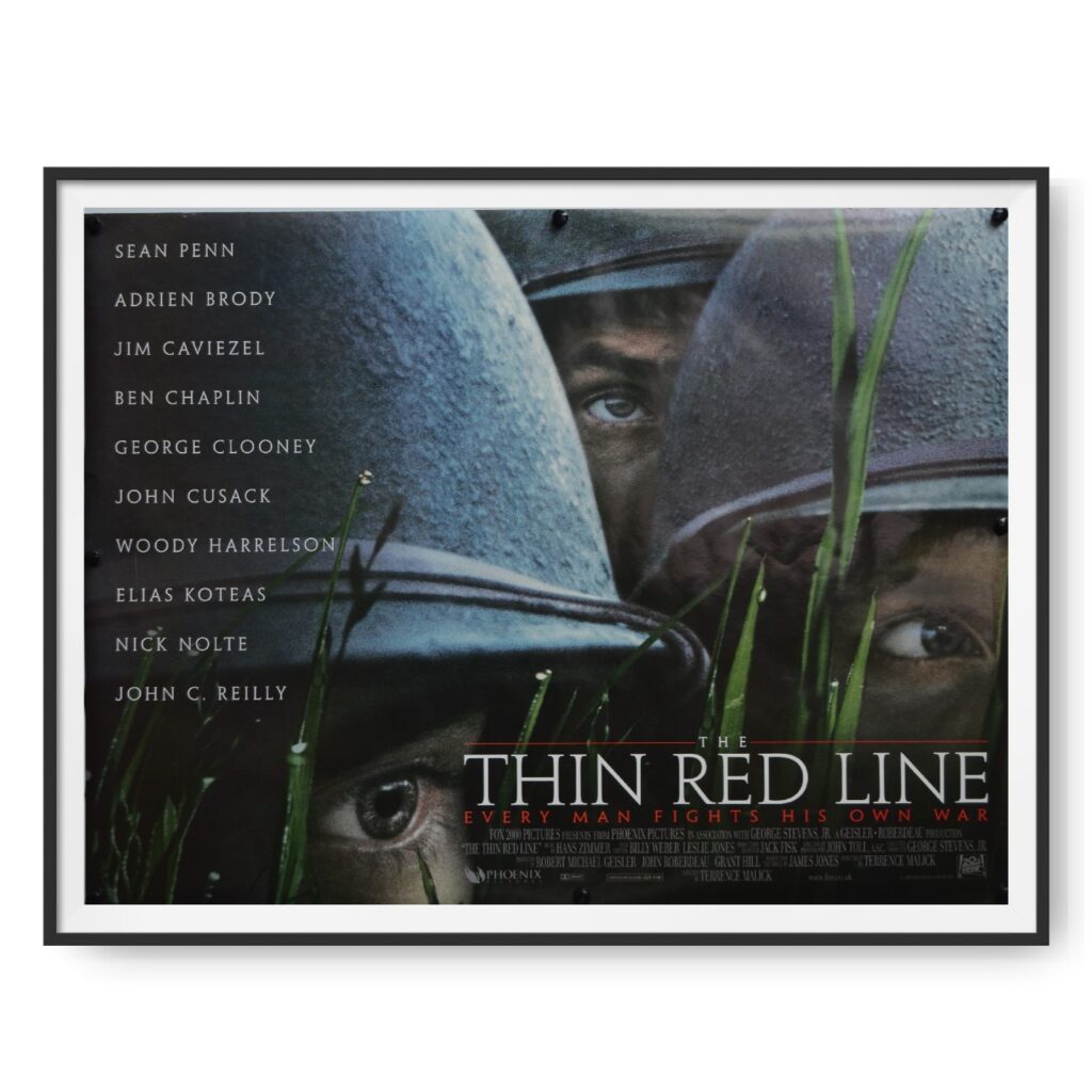 The Thin Red Line (1998) Original UK Quad Cinema Poster - Cinema Poster ...