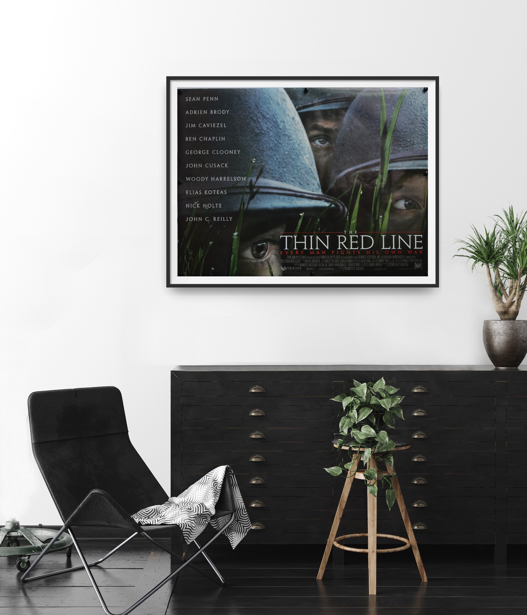 The Thin Red Line (1998) Original UK Quad Cinema Poster - Cinema Poster ...