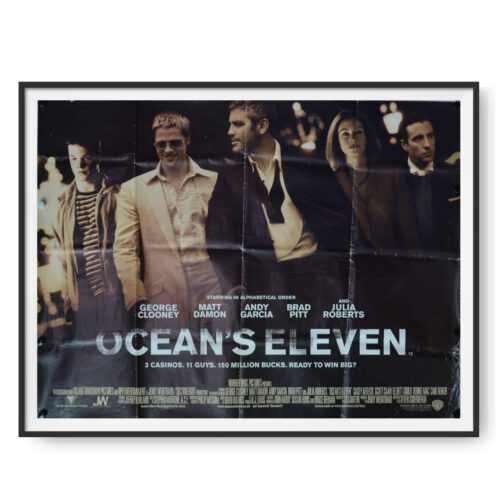 Ocean's Eleven (2001) Original UK Quad Cinema Poster - Cinema Poster ...
