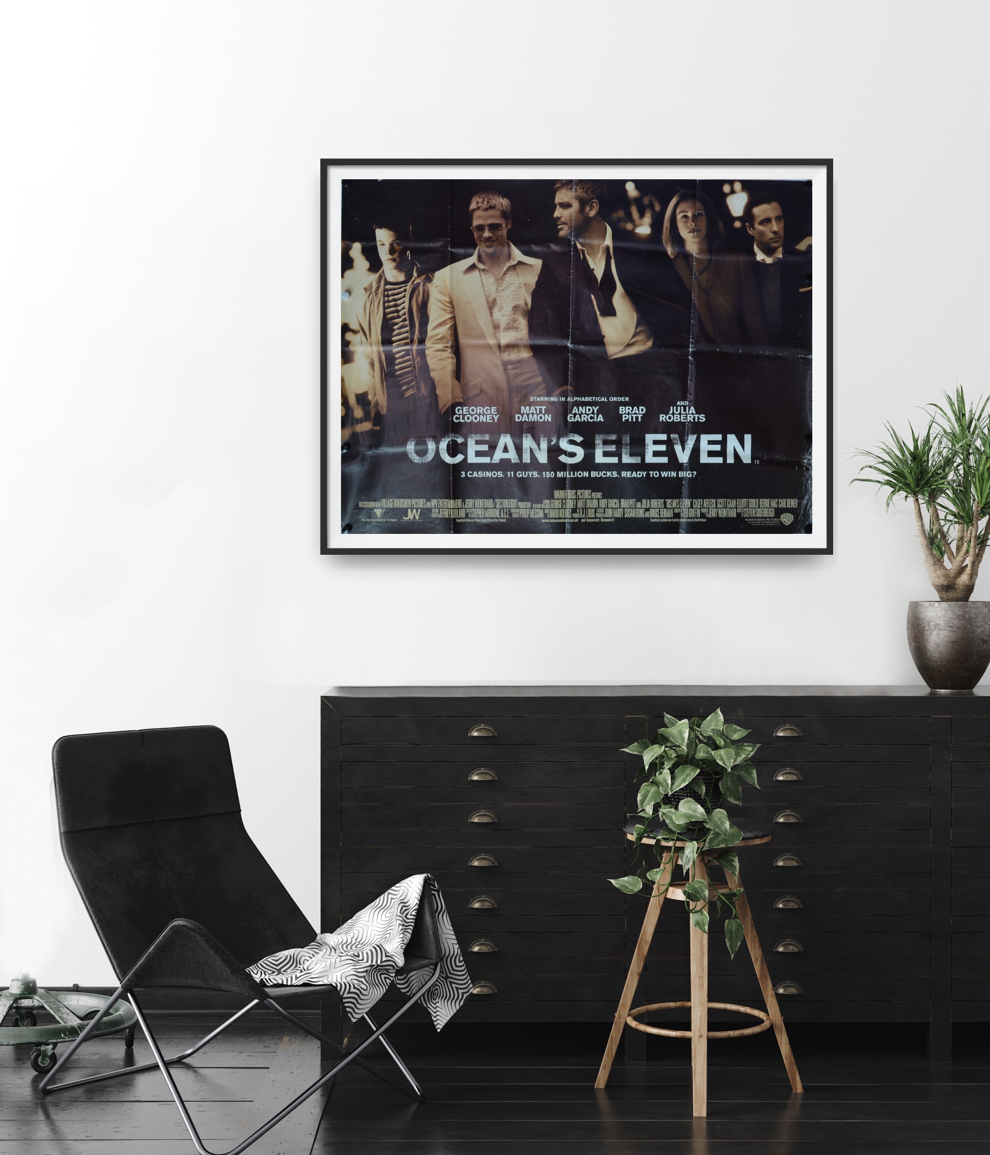 Ocean's Eleven (2001) Original UK Quad Cinema Poster - Cinema Poster ...
