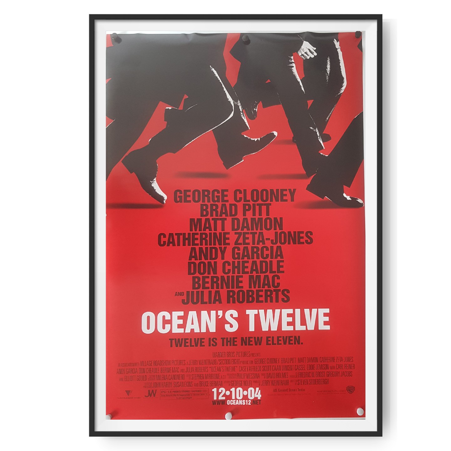 Ocean's Twelve (2004) US One Sheet Poster (Credits) - Cinema Poster Gallery
