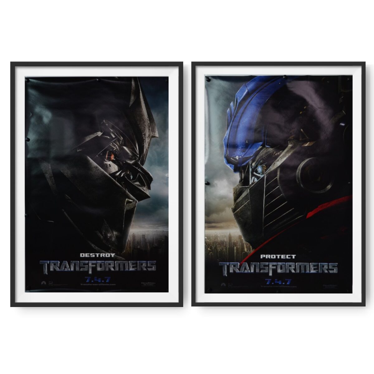 Transformers (2007) 2 x Original US One Sheet Poster - Cinema Poster ...