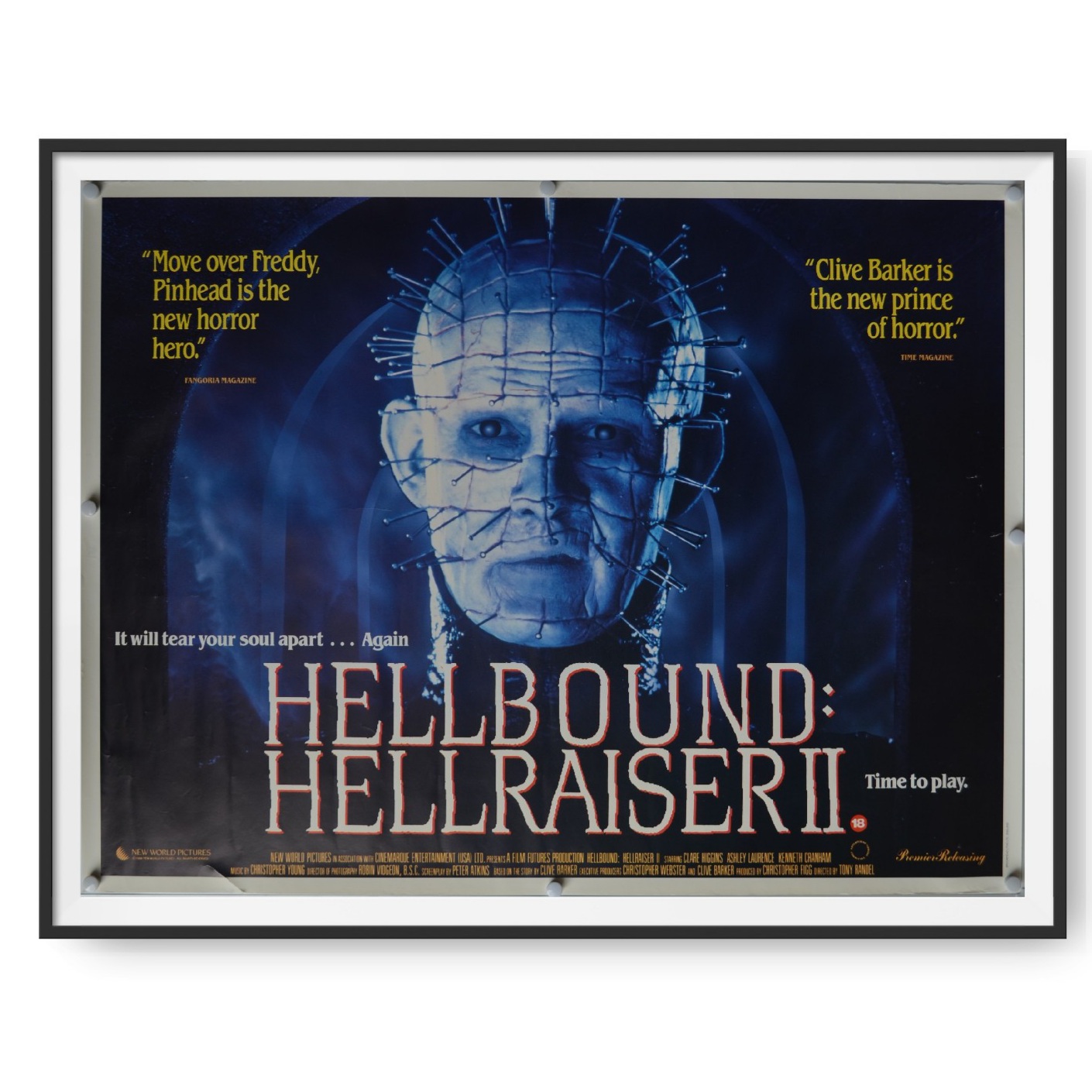 Hellbound Hellraiser II (1988) Original UK Quad Poster - Cinema Poster Gallery