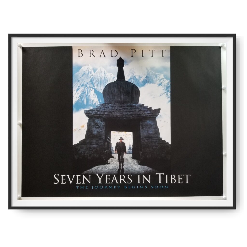 Seven years in Tibet (1997) Original UK Quad Poster - Cinema Poster Gallery
