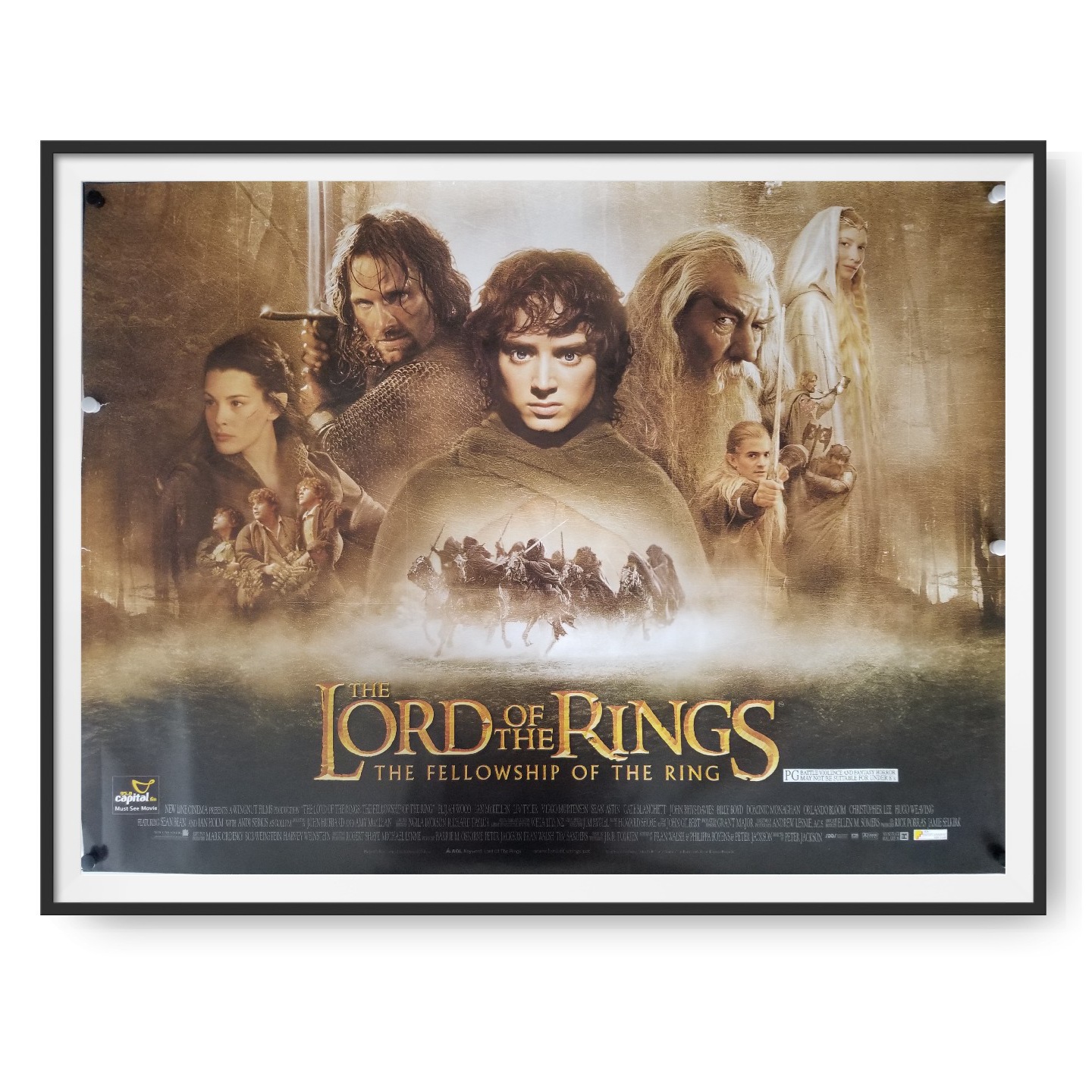 The Lord of the Rings The Fellowship of the Ring (2001) Original UK Quad Poster - Cinema Poster ...