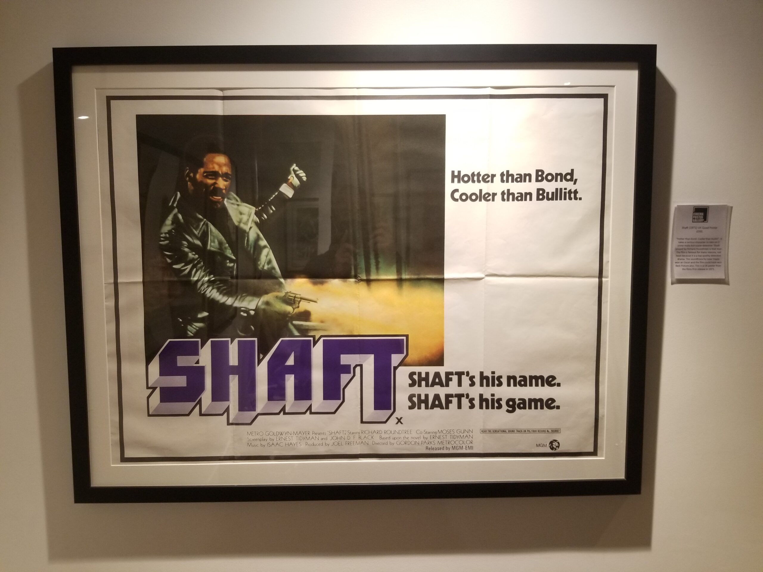 Shaft 1971 Movie Poster