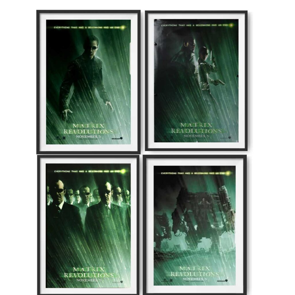 The Matrix Revolutions (2003) 4 x One Sheet Poster - Cinema Poster Gallery