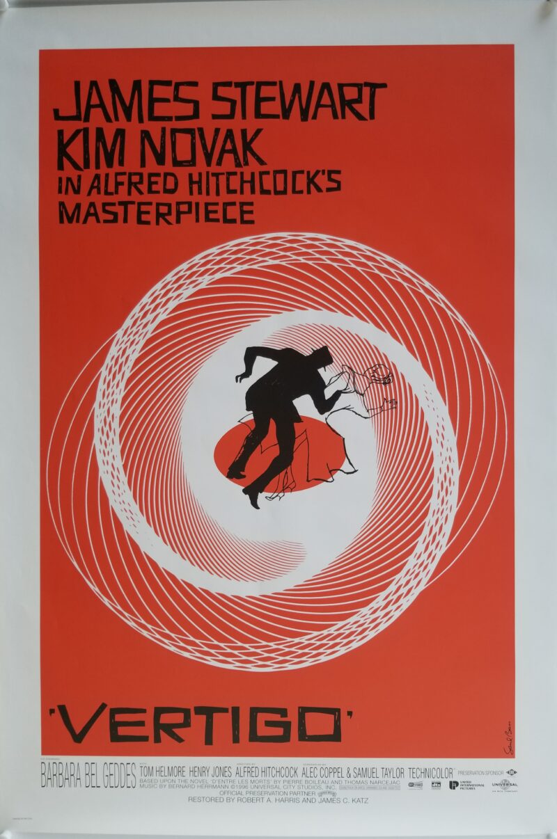 Vertigo (1958) Original US One Sheet Poster 96 RR (sold) - Cinema ...