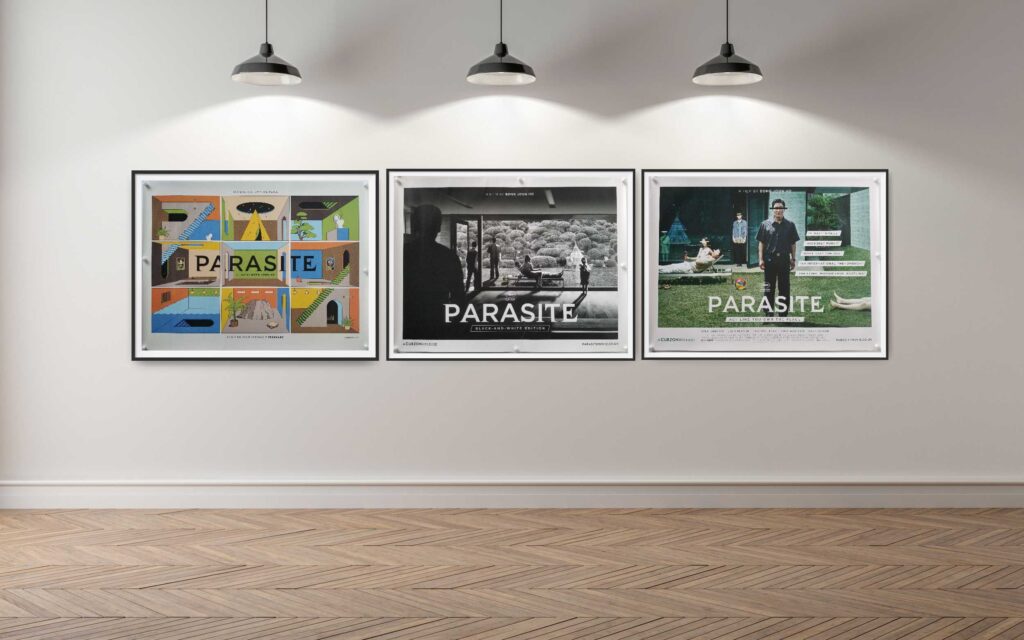 Parasite (2019) 3 x Original Advance UK Quad Posters - Cinema Poster ...