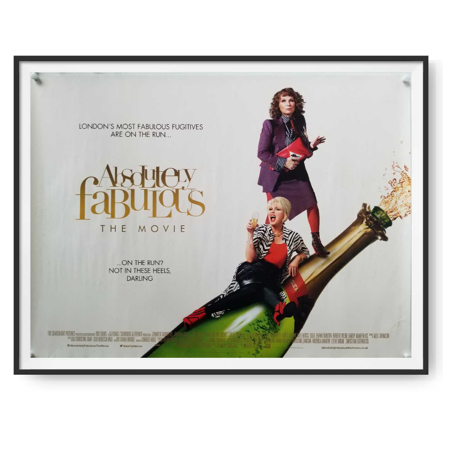 Absolutely Fabulous: The Movie (2016) Original UK Quad Poster Style A ...