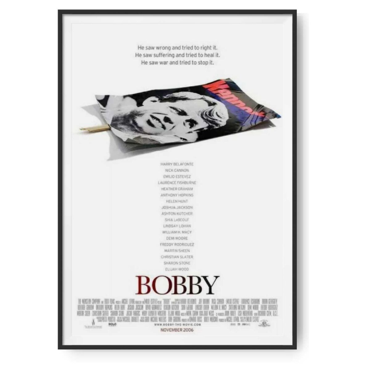 Bobby (2006) Original US One Sheet Poster - Cinema Poster Gallery