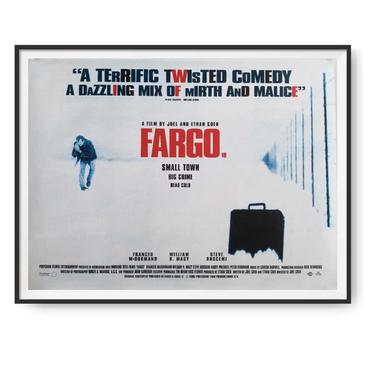Fargo (1996) Original UK Quad Poster - Cinema Poster Gallery