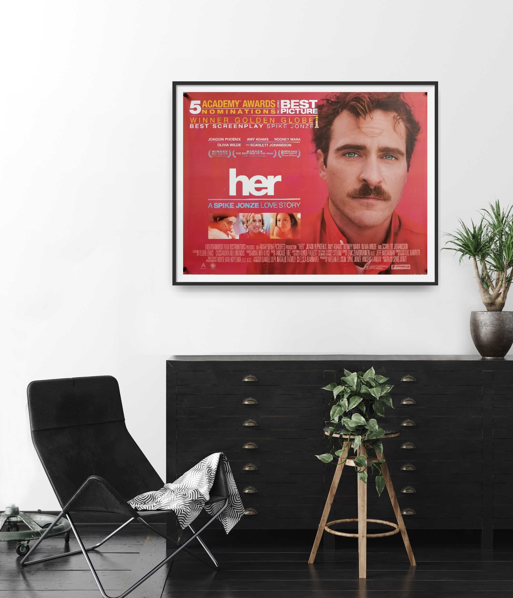 Her (2013) Original UK Quad Poster - Cinema Poster Gallery