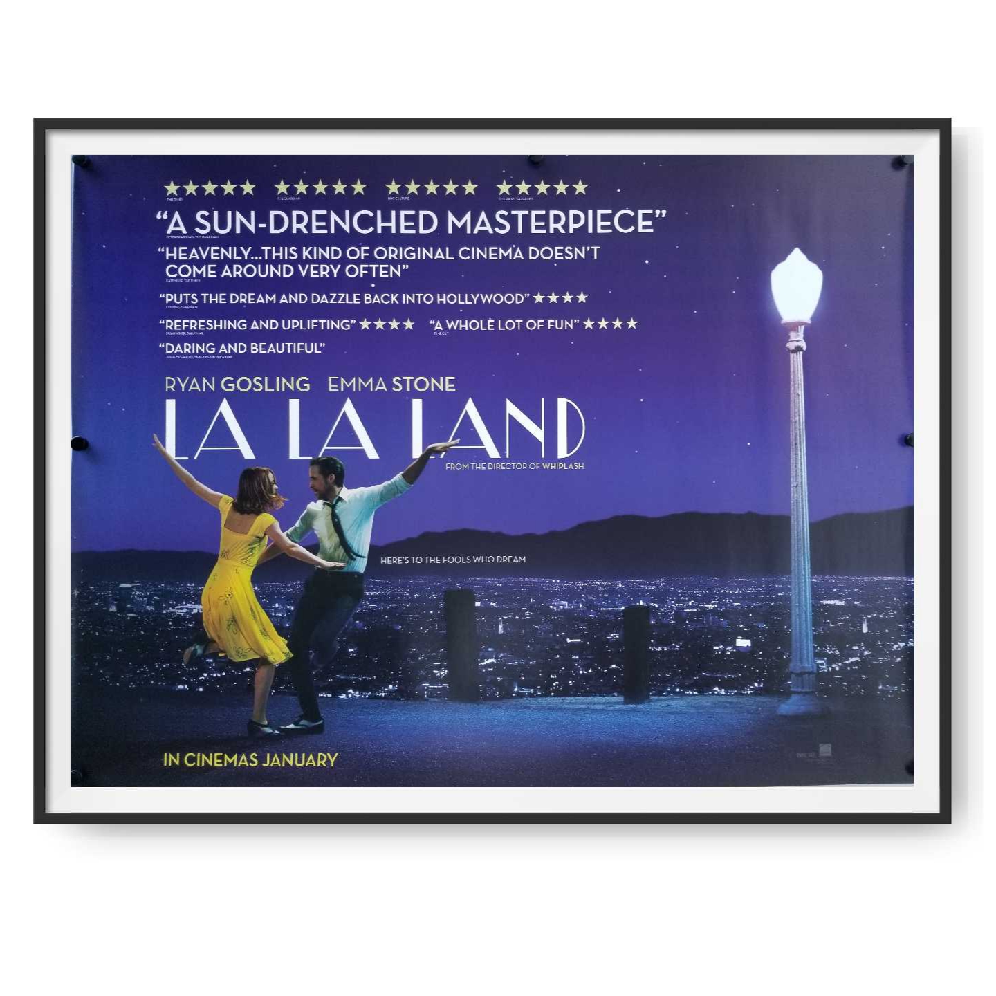 La La Land (2016) Original UK Quad Poster Style B - Cinema Poster Gallery