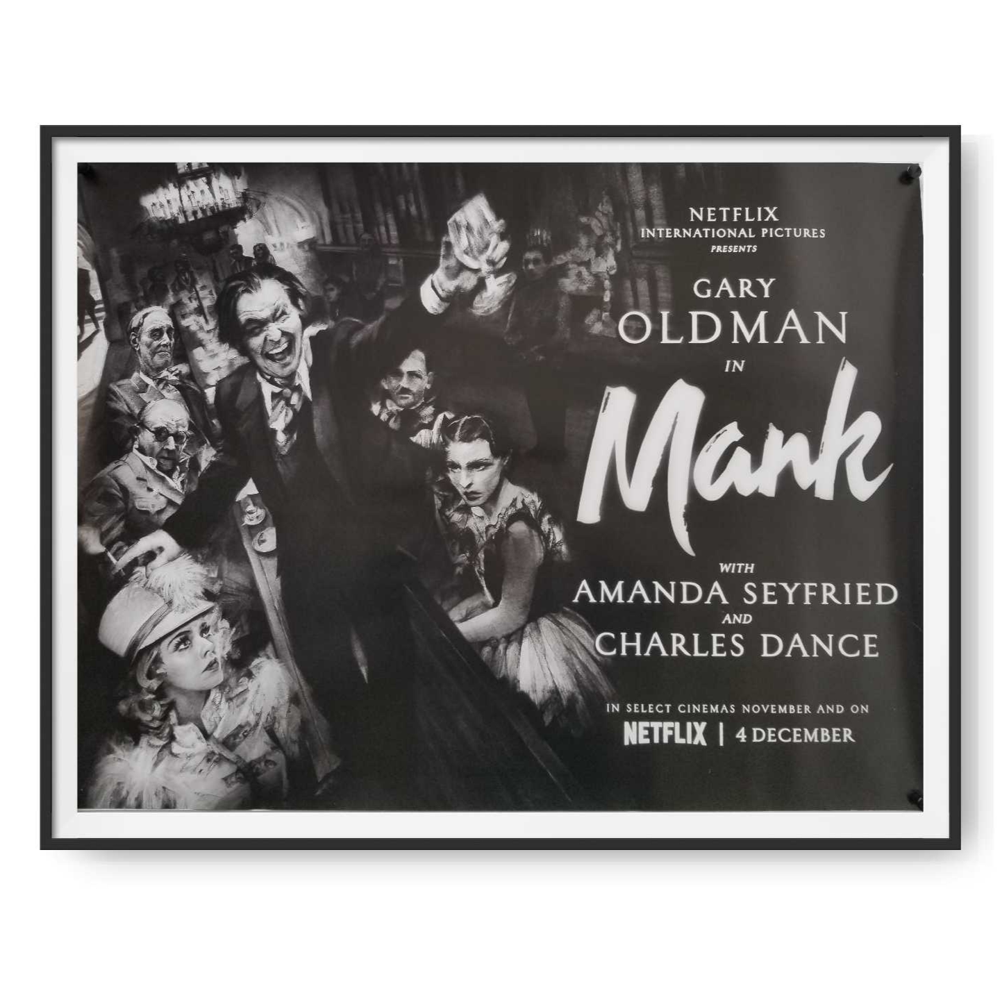 Mank (2020) Original UK Quad Poster - Cinema Poster Gallery