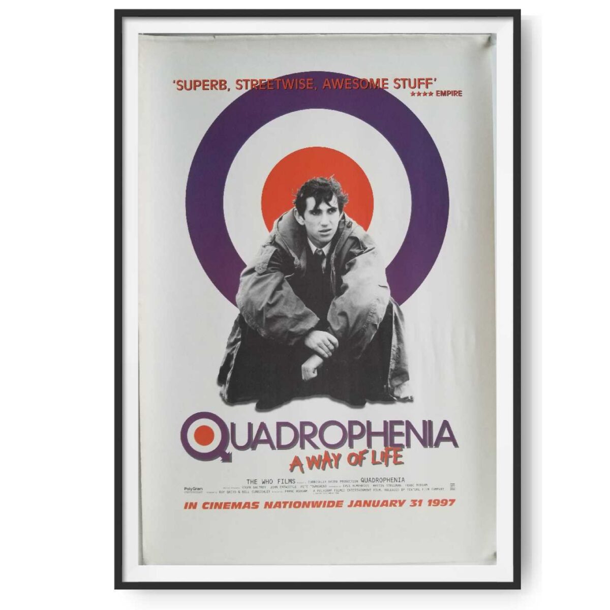 Quadrophenia (1979) Framed Original UK Double Crown Poster 97 RR ...