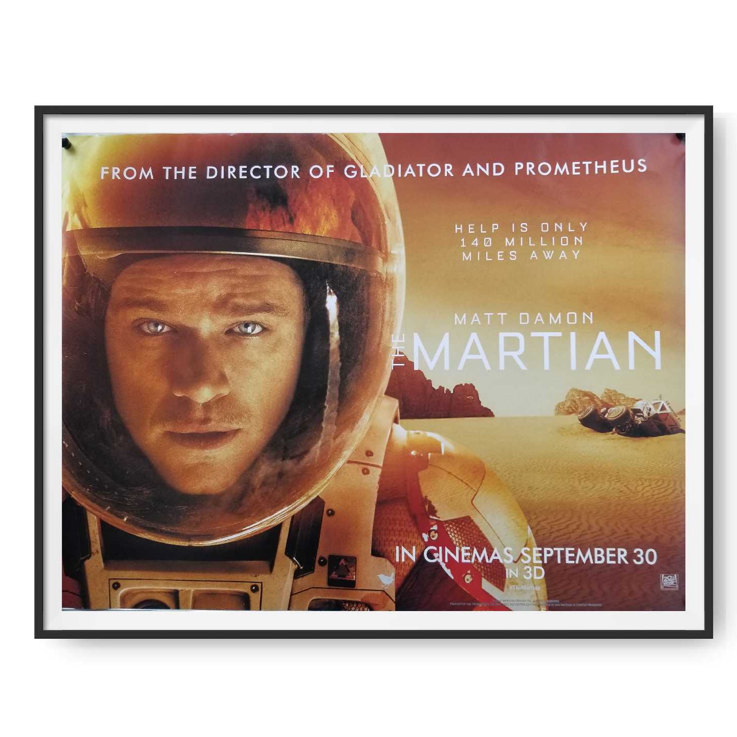 The Martian (2015) Original UK Quad Poster - Cinema Poster Gallery