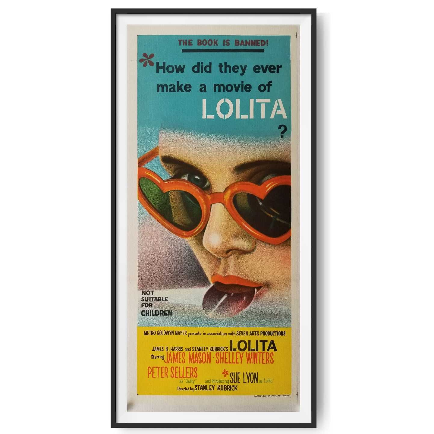 Lolita (1962) Original Australian Daybill Poster - Cinema Poster Gallery