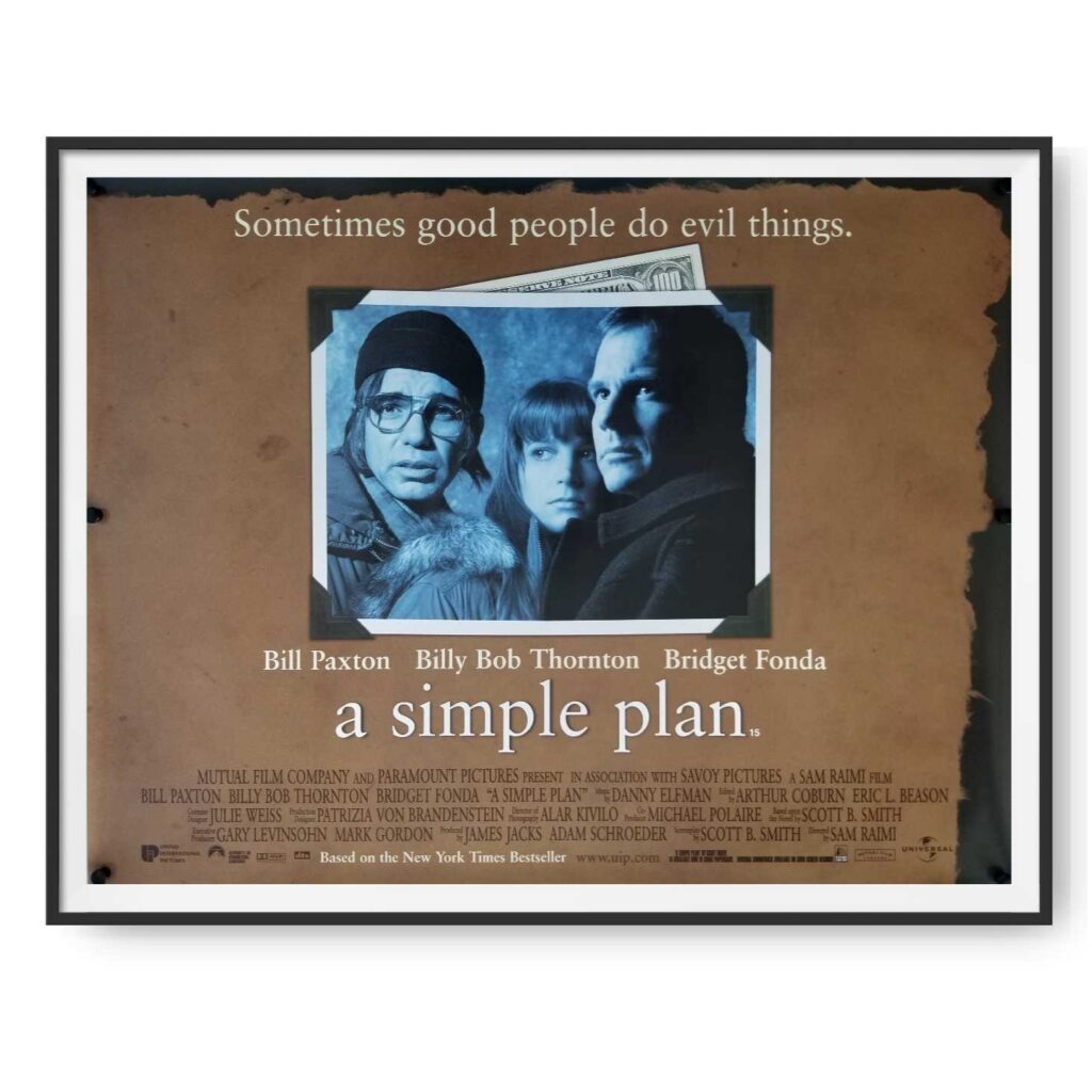 A Simple Plan (1998) Original UK Quad Poster - Cinema Poster Gallery