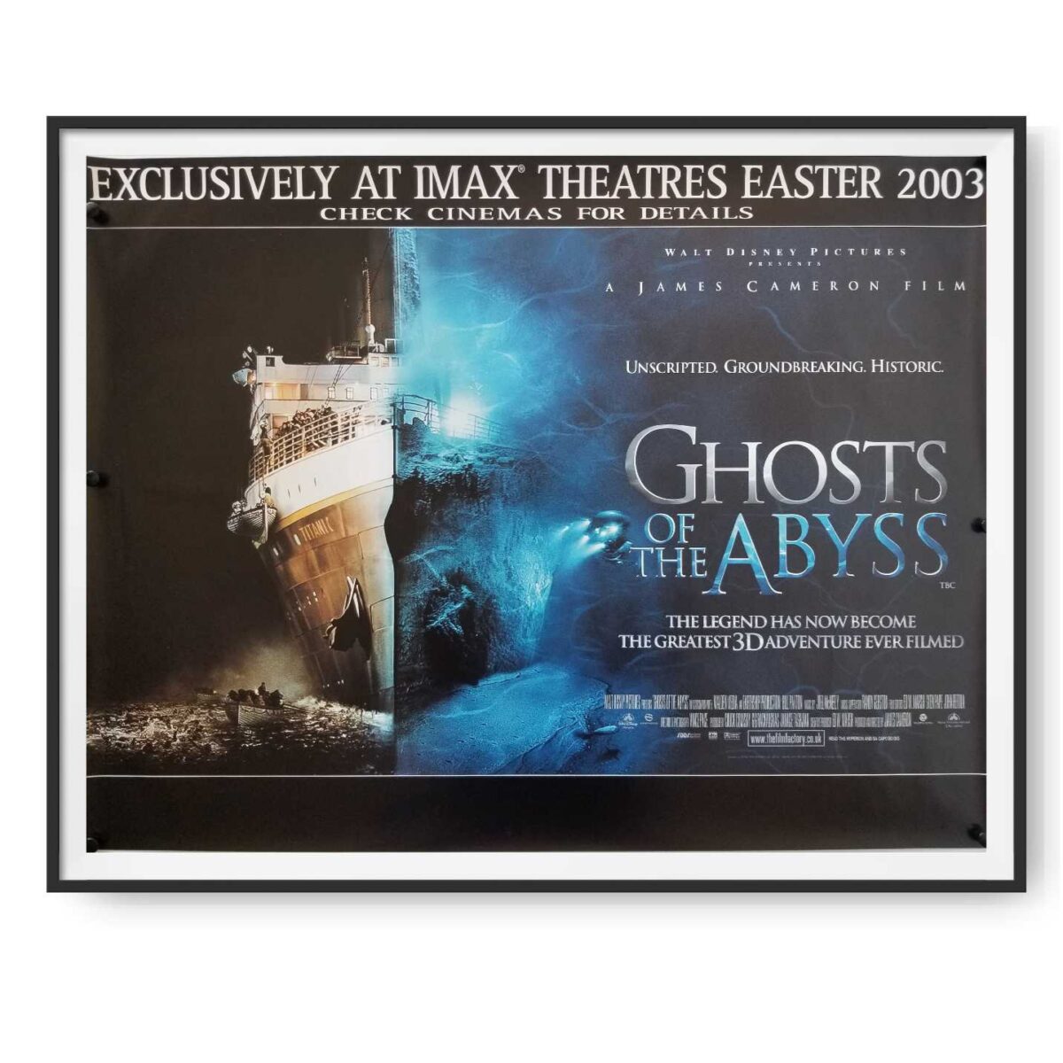 Ghosts of the Abyss (2003) Original UK Quad Poster - Cinema Poster Gallery