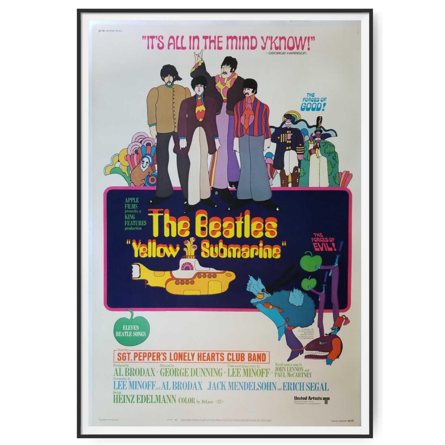 Yellow Submarine Cinemasterpieces 3sh Original Movie Frankenstein