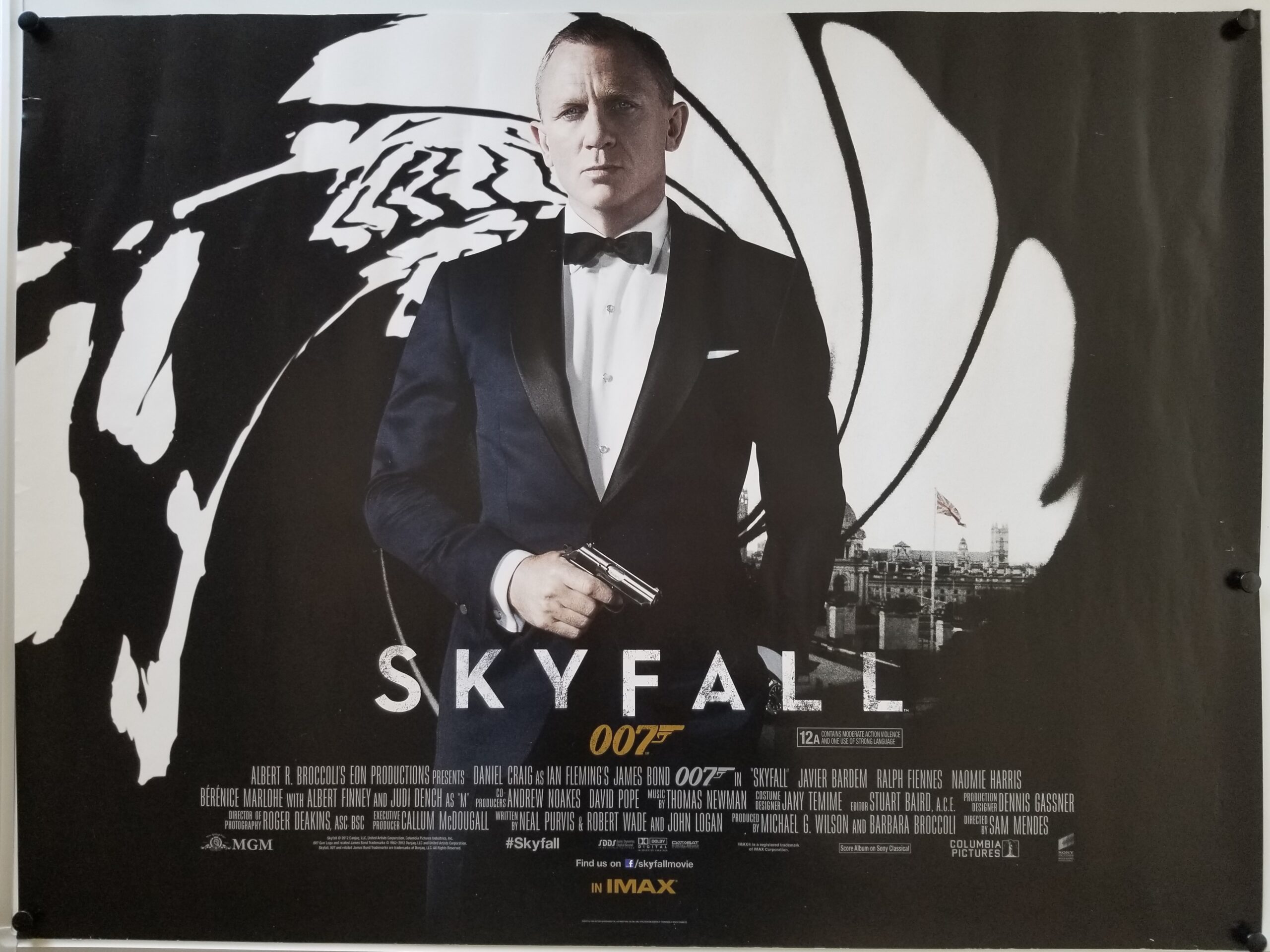 Skyfall (2012) Original UK Quad Poster - Cinema Poster Gallery
