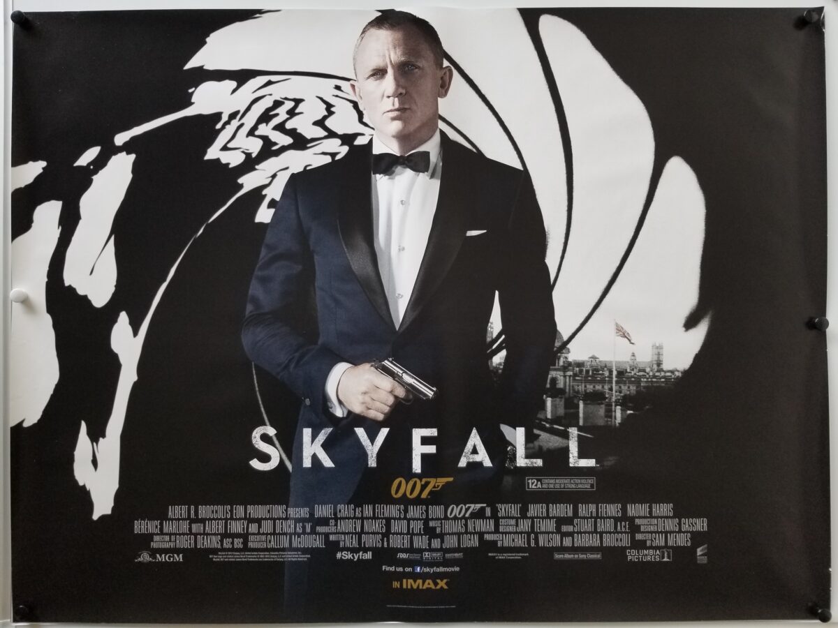 Skyfall (2012) Original UK Quad Poster - Cinema Poster Gallery