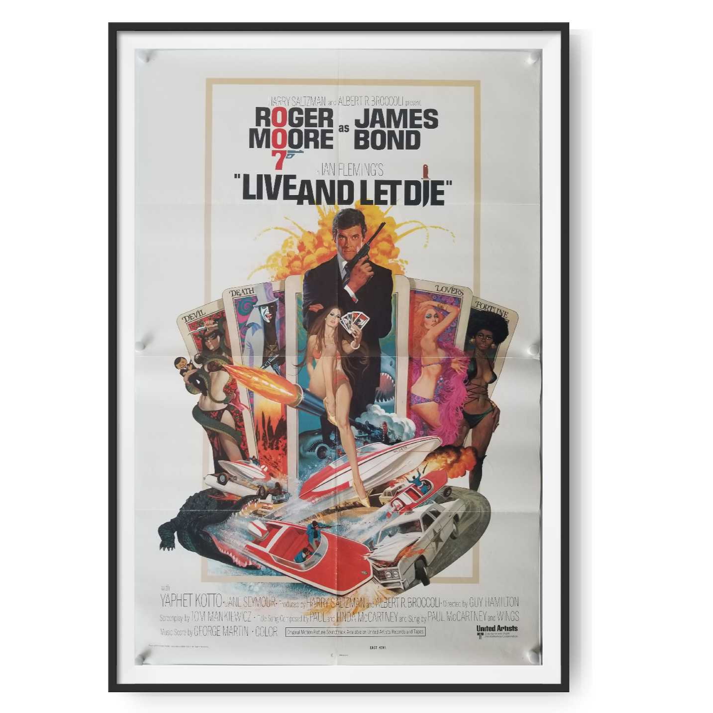Live And Let Die (1973) US One Sheet Poster - Cinema Poster Gallery