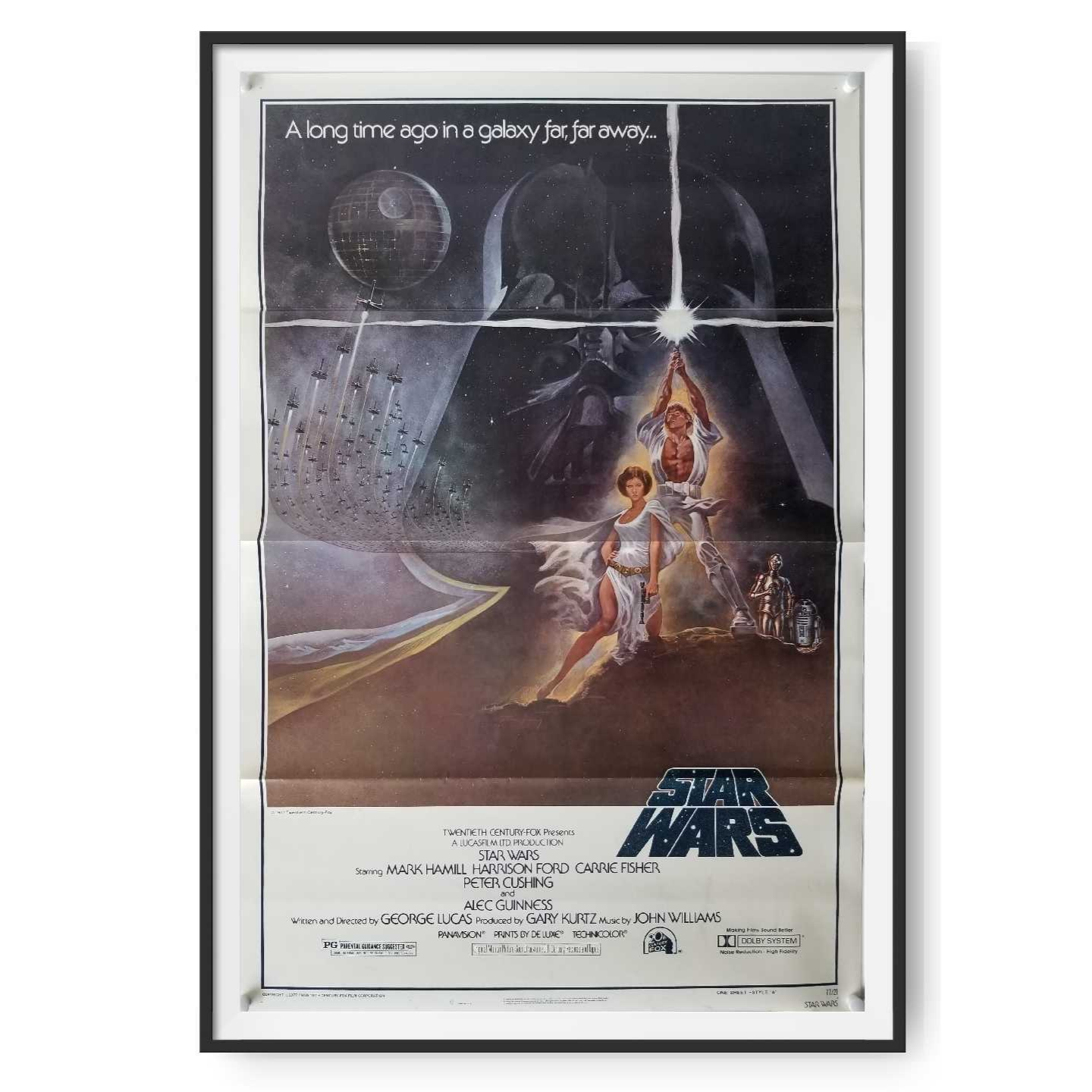 Original 1977 Star Wars Movie Poster 1977 Star Wars Movie Poster