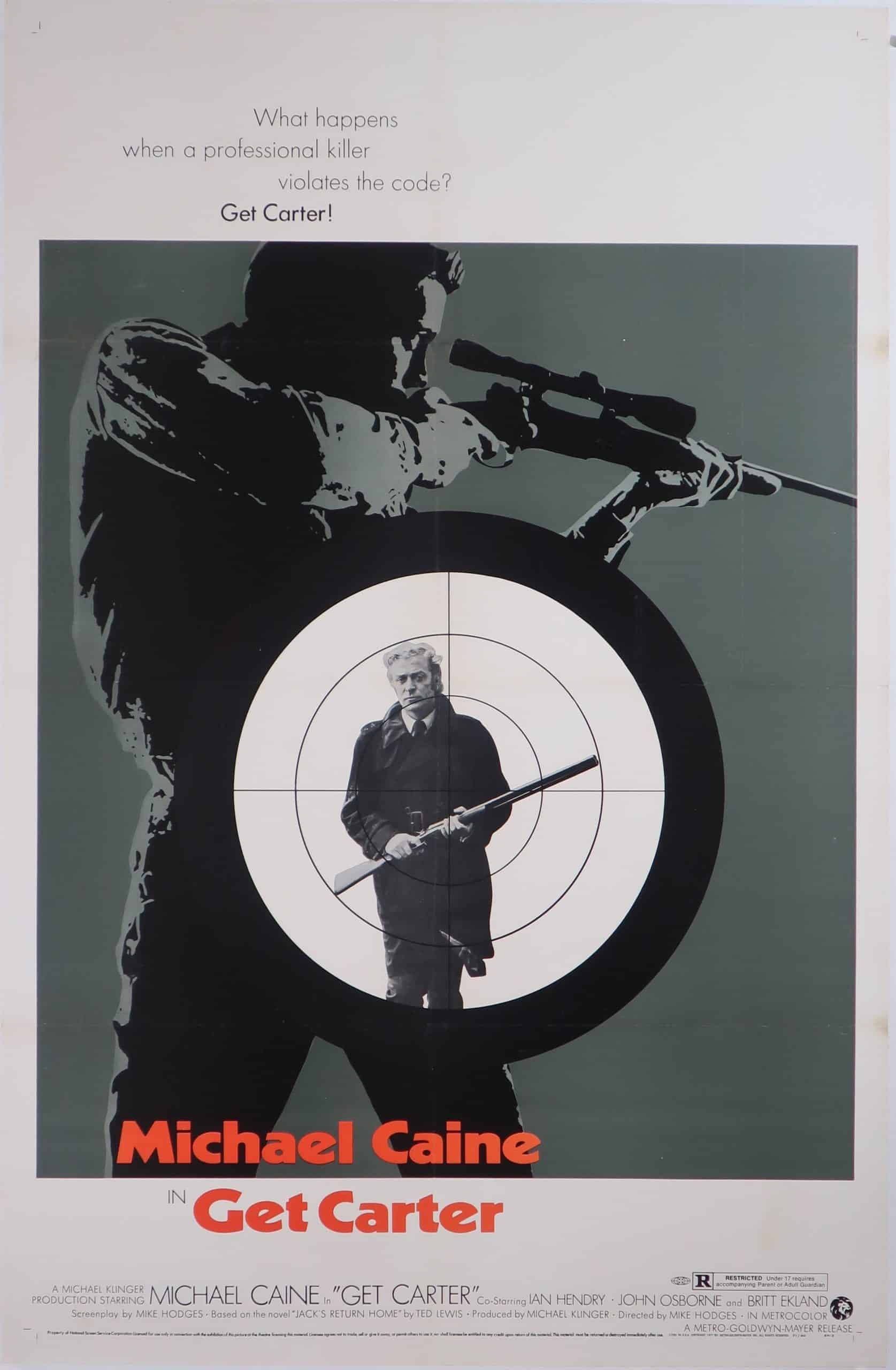 Get Carter (1971) Oringinal US One Sheet Poster - Cinema Poster Gallery
