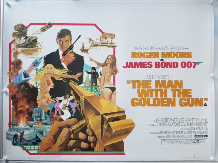 The Man with the Golden Gun (1974) Original UK Quad Poster - Cinema ...