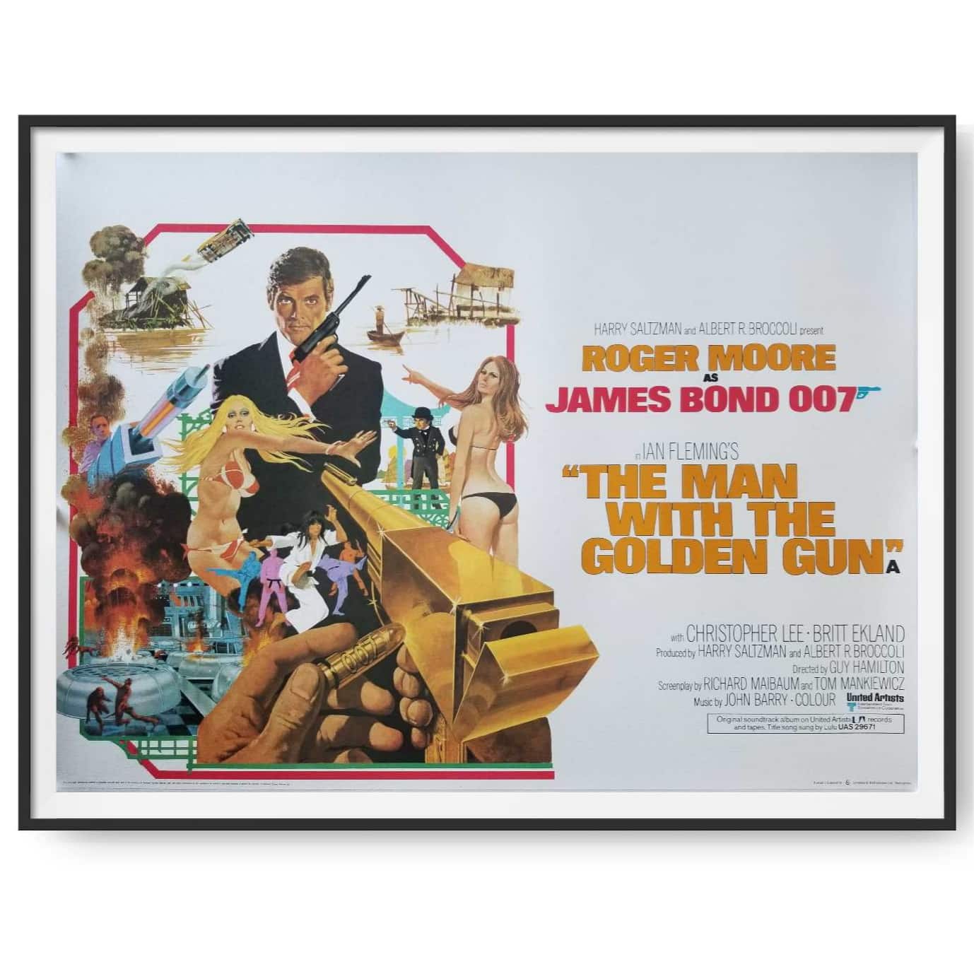 The Man with the Golden Gun (1974) Original UK Quad Poster - Cinema ...