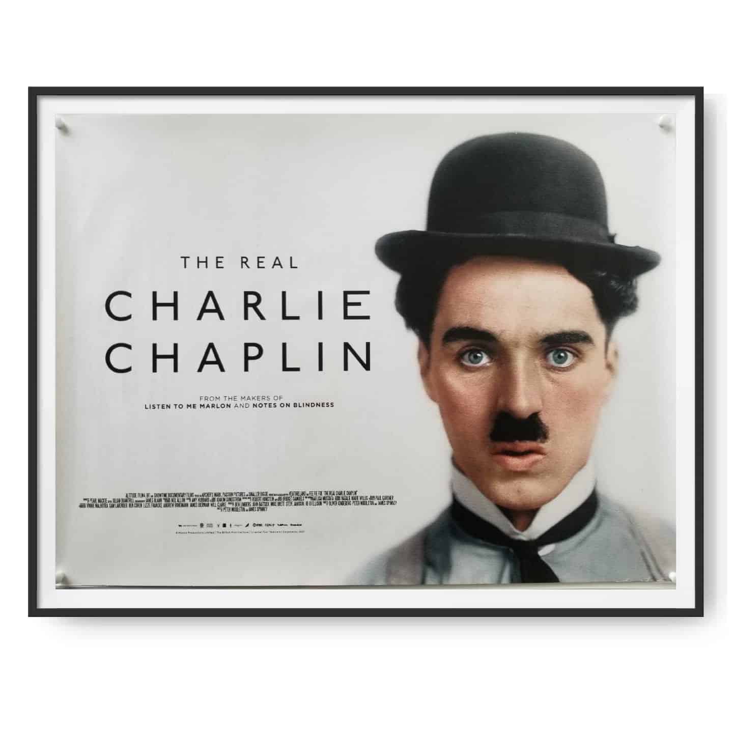 The Real Charlie Chaplin (2021) Original Quad Poster - Cinema Poster Gallery