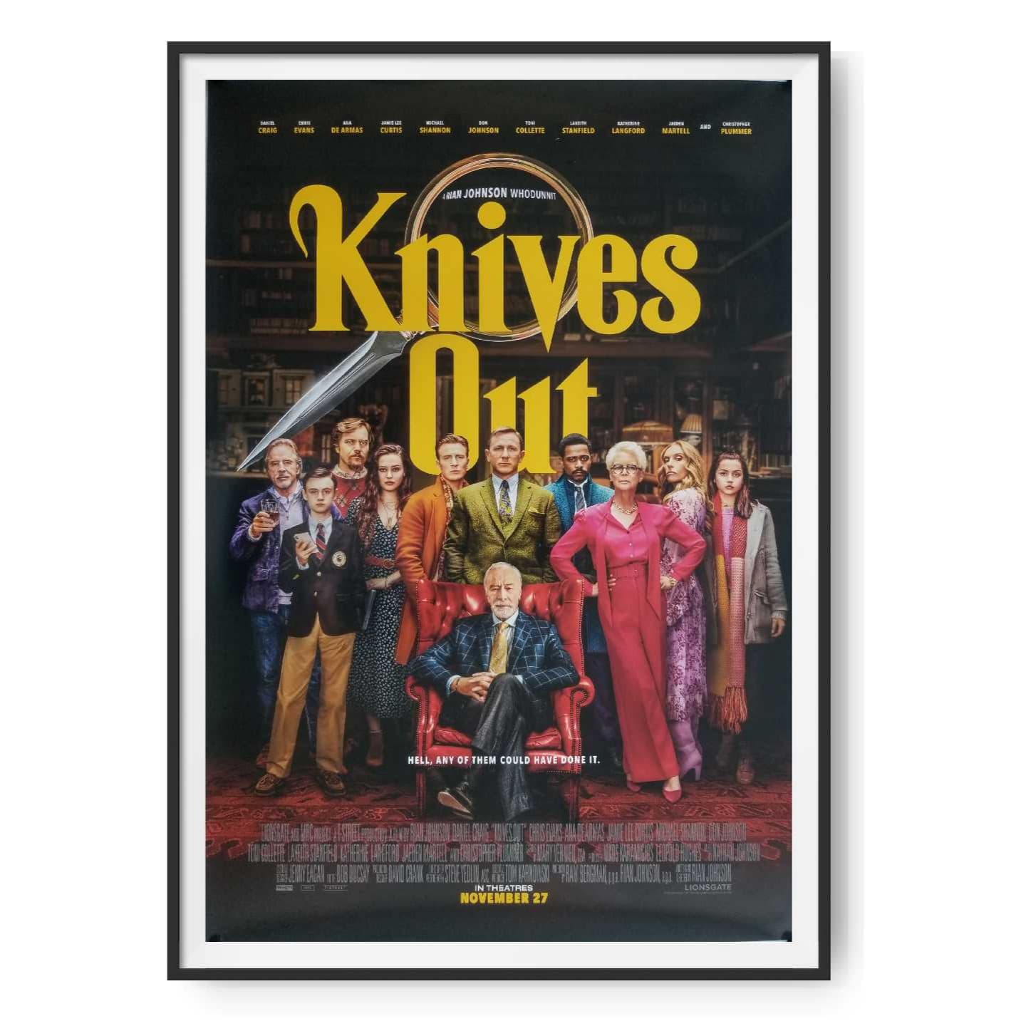Knives Out (2019) US Original One Sheet Poster - Cinema Poster Gallery
