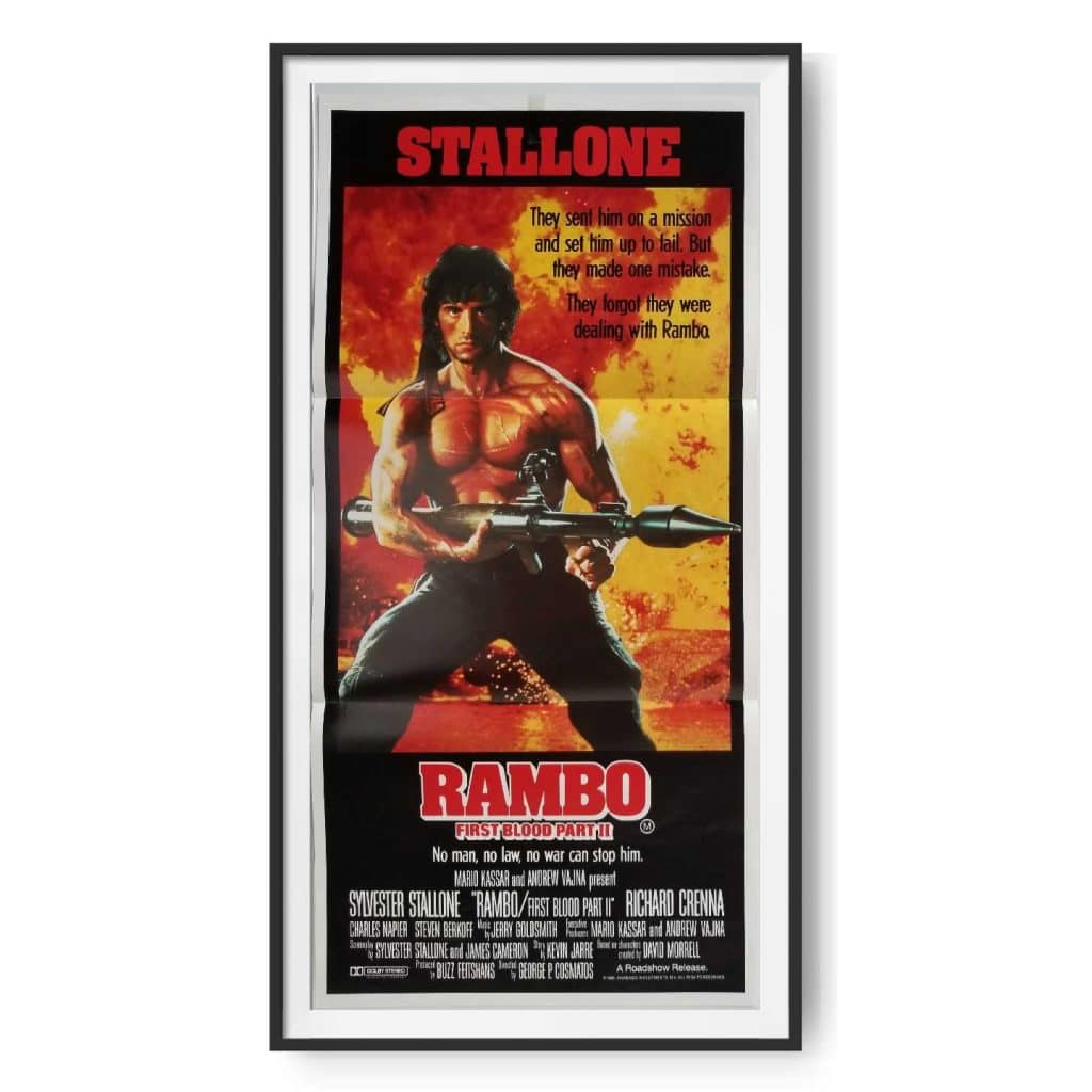Rambo: First Blood Part II (1985) Australian Daybill Poster - Cinema ...