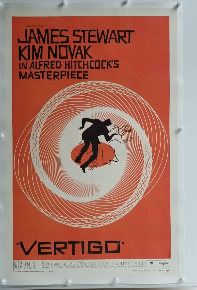 Vertigo (1958) Original US One Sheet Poster - Cinema Poster Gallery