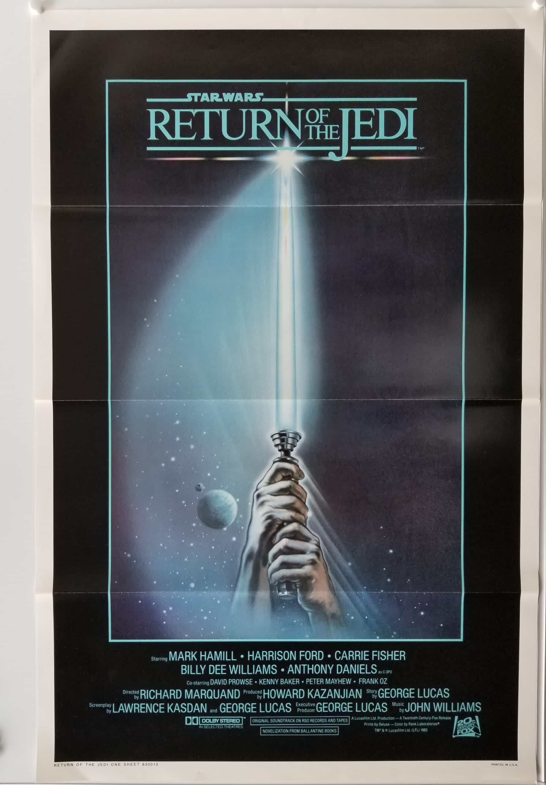 The Return of the Jedi (1983) International One Sheet Poster - Cinema ...