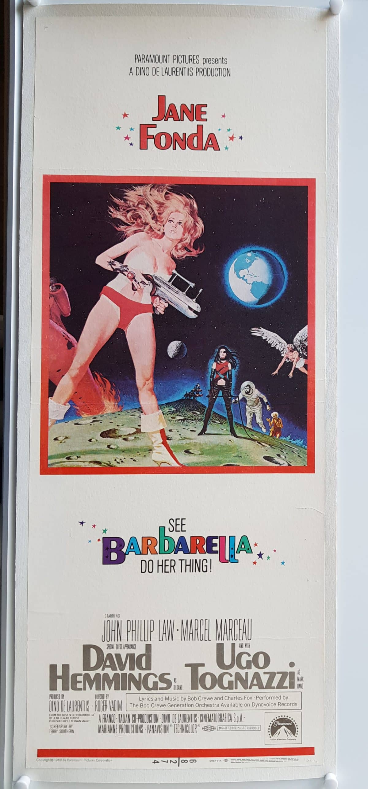 Barbarella (1968) Original US Insert Poster - Cinema Poster Gallery