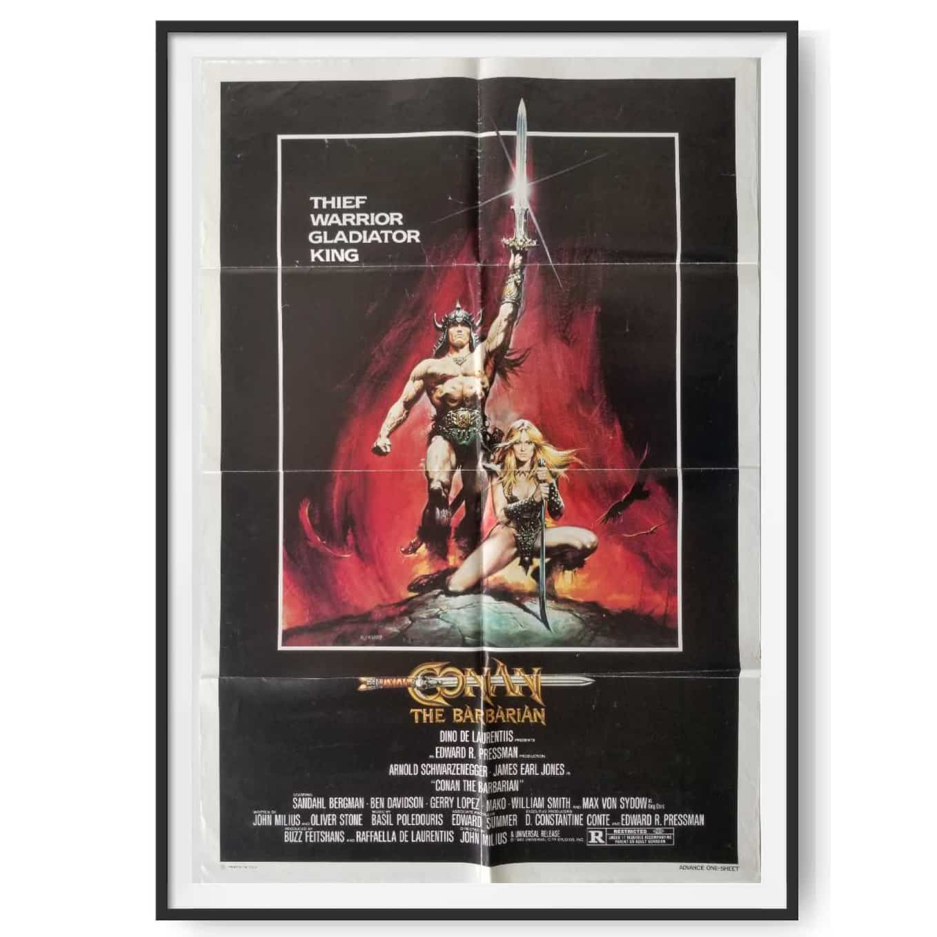 Conan the Barbarian (1982) Original Advance US One Sheet Poster ...