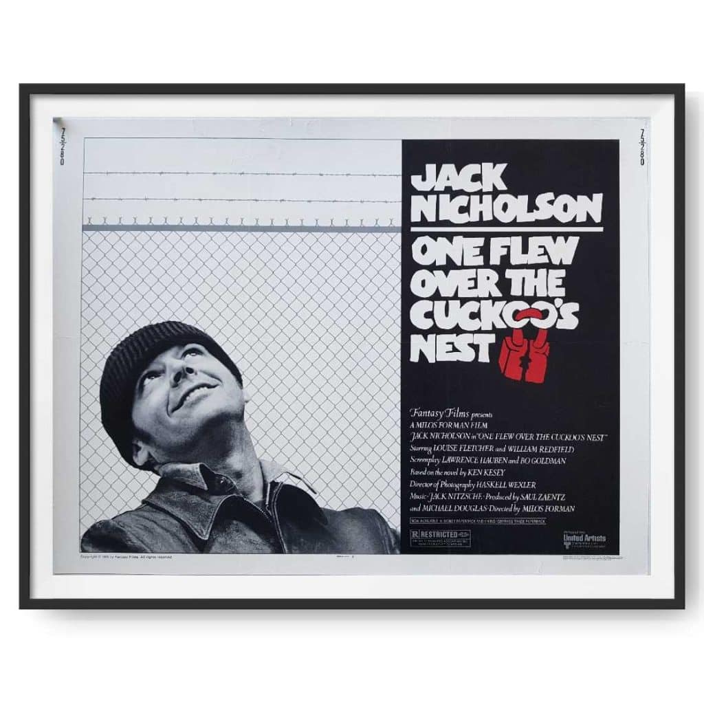 One Flew Over the Cuckoo's Nest (1975) Original Half Sheet Sheet Poster ...