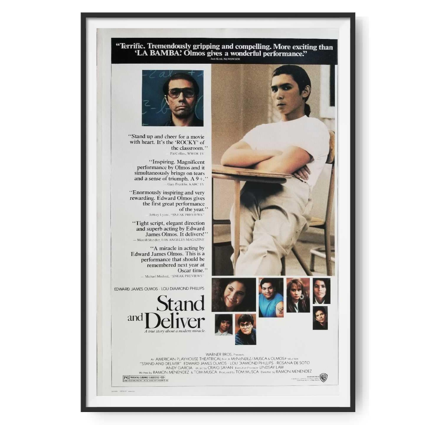 Stand and Deliver (1988) Original US One Sheet Poster - Cinema Poster ...