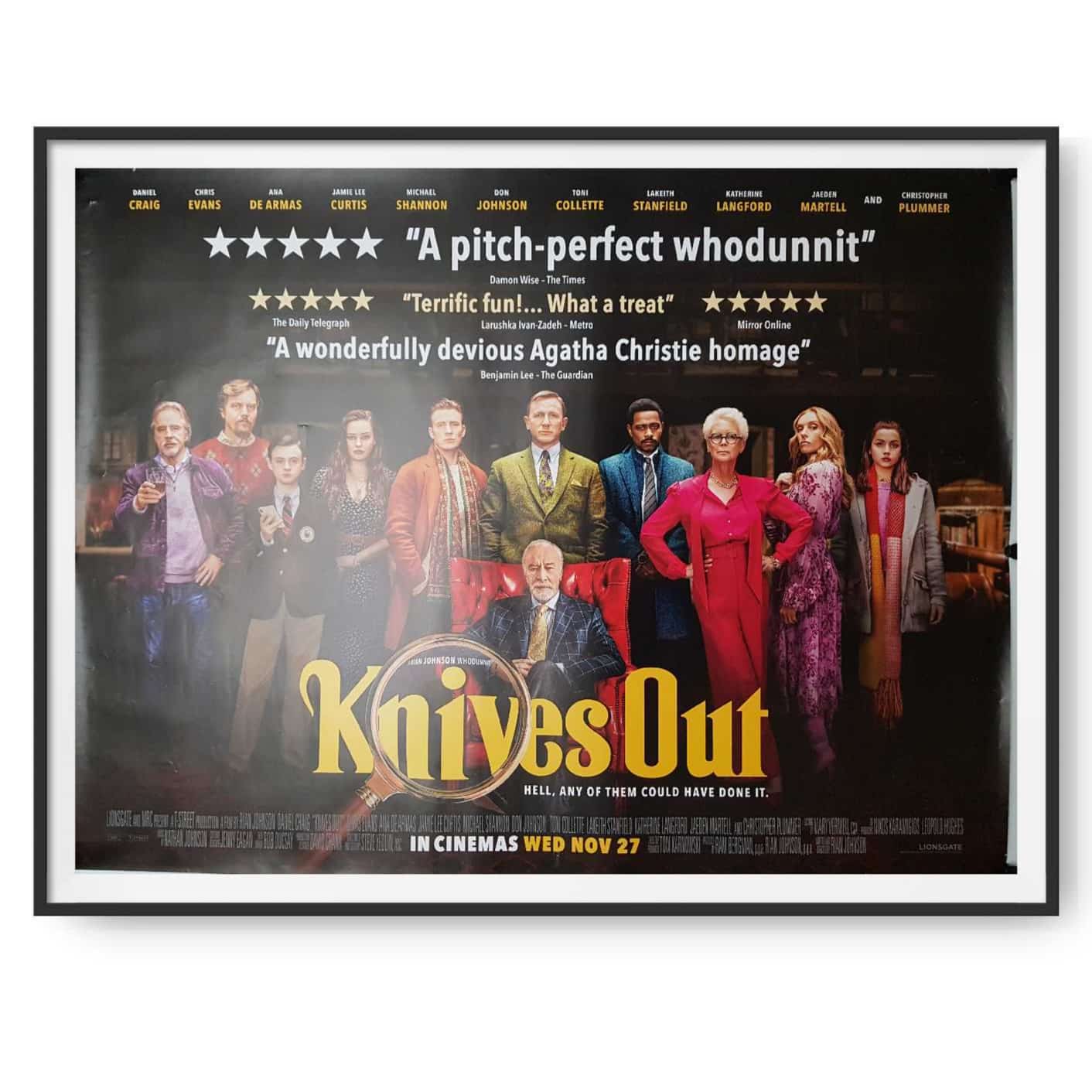 Knives Out (2019) Original UK Quad Poster - Cinema Poster Gallery