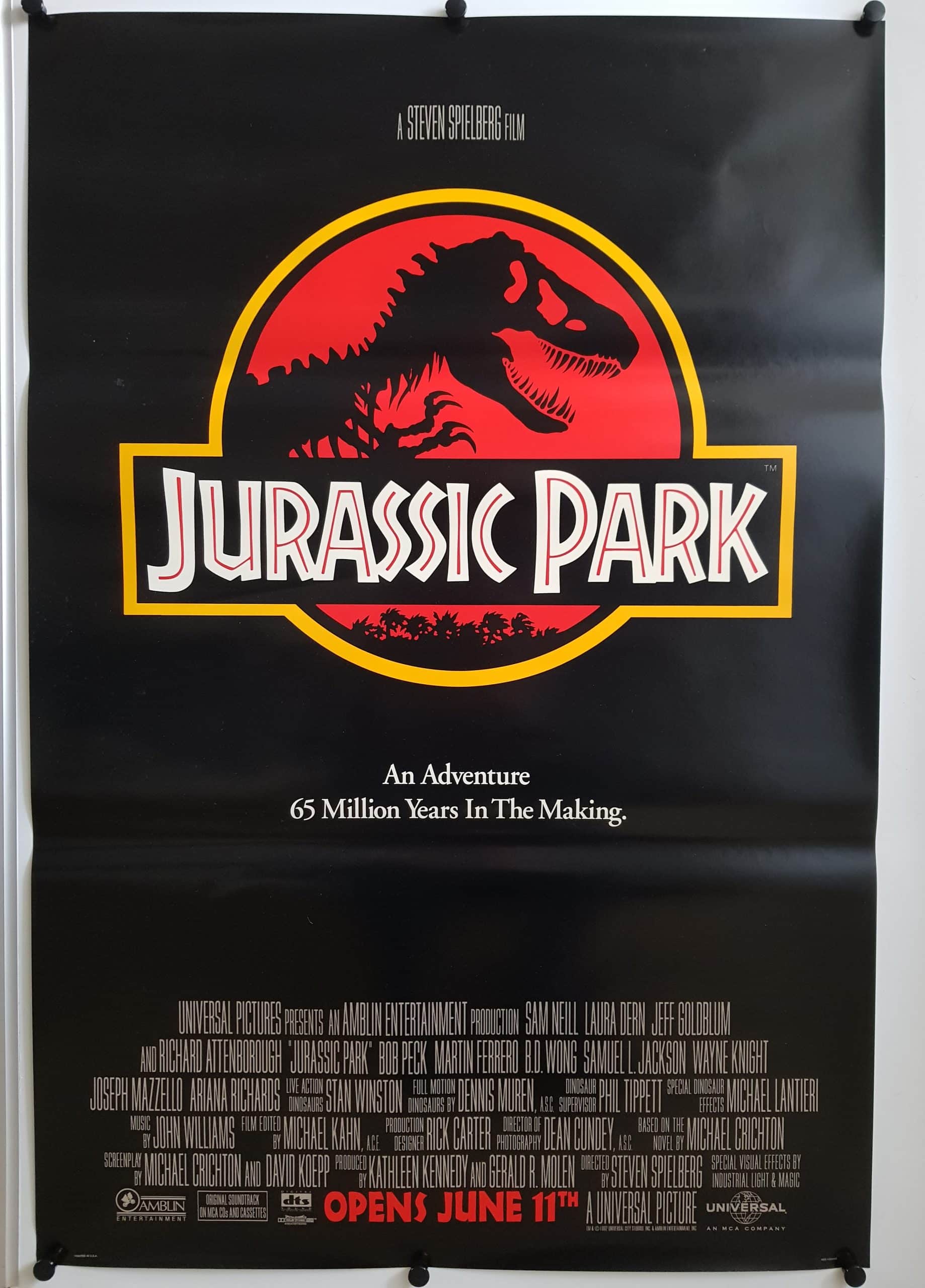 Jurassic Park Original Movie Poster Jurassic Park Limelight Movie