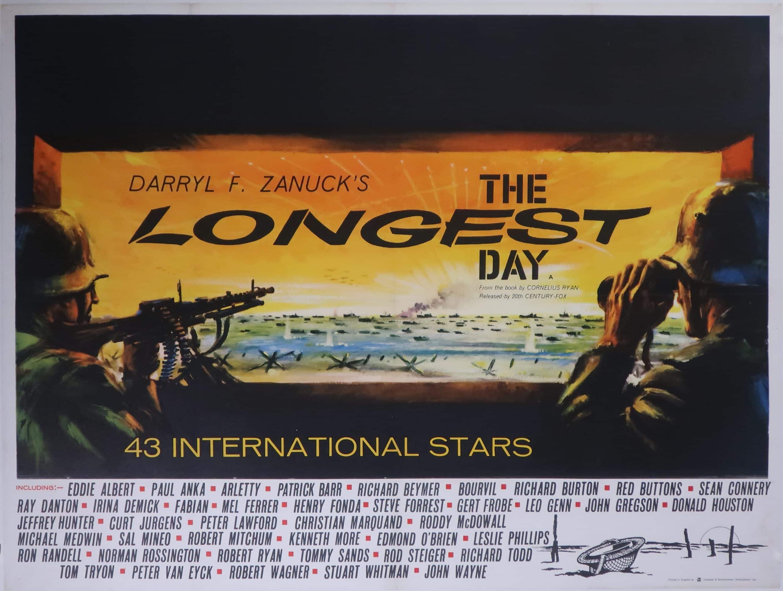 The Longest Day (1962) UK Quad Poster 60s RR - Cinema Poster Gallery